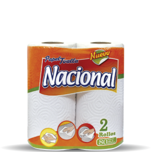 NACIONAL Papel Toalla de Cocina 16 Rollos (2Rollos x 8Paquetes ...